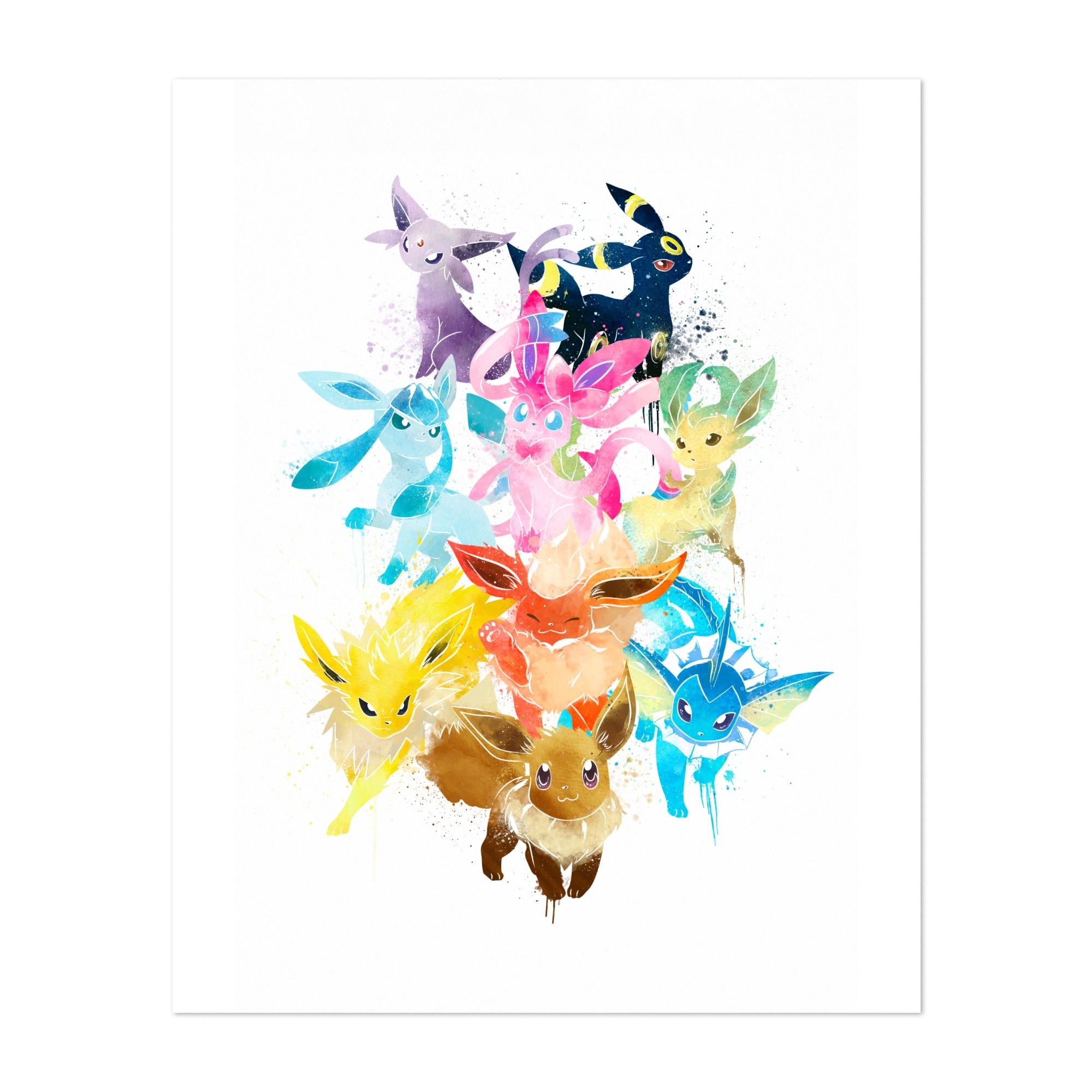 pokemon evolution poster