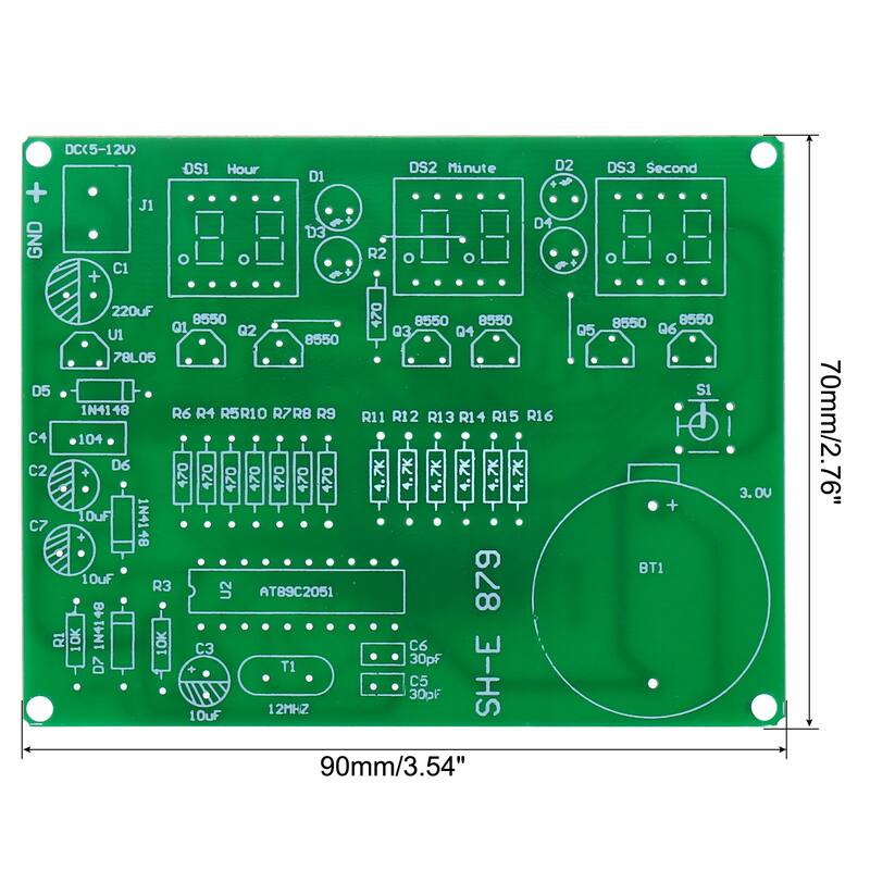 Soldering Practice Board, 1 Set Electronics Kit PCB Board DIY Alarm ...