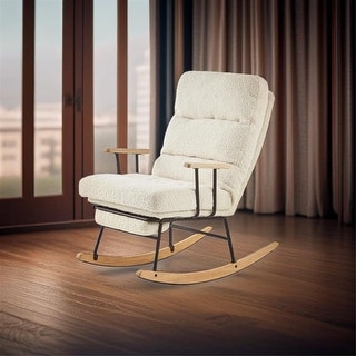 Modern Teddy Gliding Rocking Chair with High Back - Bed Bath & Beyond ...