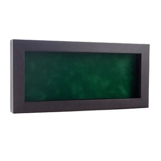 12x24 Shadow Box Frame Brown Walnut Wood | 3/4" Usable Display Depth ...