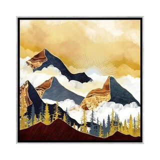 iCanvas "Misty Peaks" by SpaceFrog Designs Framed - Bed Bath & Beyond ...
