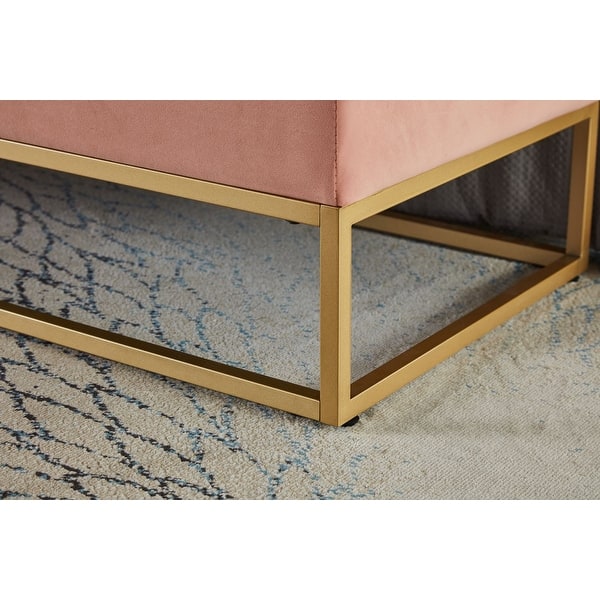 Velvet Bed Bench Metal Base with Storage - Bed Bath & Beyond - 39311715