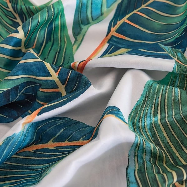 green leaf single bedding