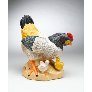 Ceramic Hen with Chicks Figurine, White - Bed Bath & Beyond - 42708229