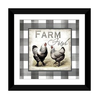 iCanvas "Buffalo Check Farm House Chickens Neutral II" by Tre Sorelle ...