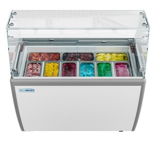KoolMore 50 in. Gelato Dipping Cabinet Display Freezer with Sliding ...