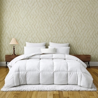 Tencel Natural Cotton Shell Hungarian 850 Fill Power White Goose Down Comforter Duvet Insert ...