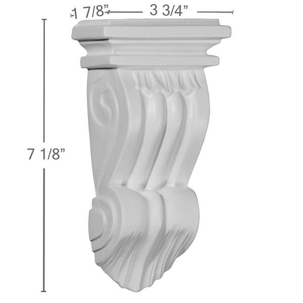 3 3/4"W x 1 7/8"D x 7 1/8"H Norwich Pilaster Corbel - Bed Bath & Beyond ...