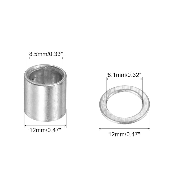 Skateboard Hardware Kit Longboard Truck Bearing Spacers Speed Washers ...