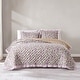 Lush Decor Lola Block Print Ruffle Reversible Floral 3-Piece Quilt Set ...