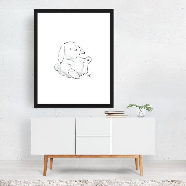 Funny Bunny Chillin Drawing Animals Cartoon Humor Art Print/Poster ...