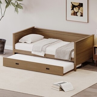 Versatile Daybed with Roll-Out Trundle - Perfect for Sleepovers & Cozy ...