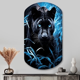 Designart - Black Blue Panther Hidden Observer Infrared - Panther Metal ...