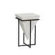 Coast to Coast Christie Metal and Marble Pyramid End Table - Bed Bath ...
