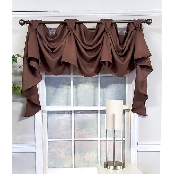 RLF Home Design Soft Rayon Victory Swag 3-Scoop Window Valance - Bed ...