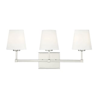Trade Winds Declan 3-Light Bathroom Vanity Light in Polished Nickel - Bed Bath & Beyond - 37420171