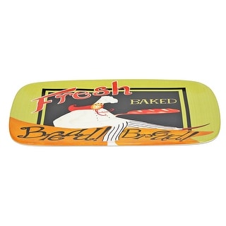 International Gourmet Chefs Fresh Baked Bread Serving Tray - Red - Bed ...