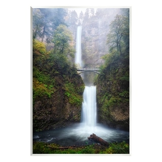 Stupell Waterfall Bridge Photography Wall Plaque Art Design by David ...