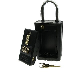 NUSET 3-Alpha Lock Box Rolling Dial A-Z, Keyed Shackle - Bed Bath ...