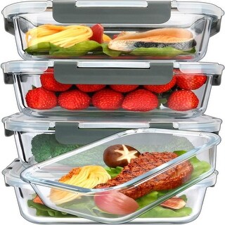 5-Packs 36 Oz Glass Meal Prep Containers - Bed Bath & Beyond - 39136101