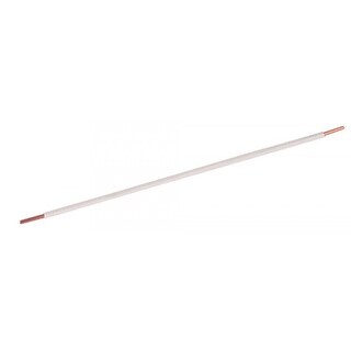 10 Pcs, 8 in. White 14 Gauge Solid Wire Grounding Pigtail with Strip ...