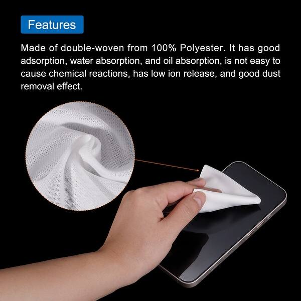 Clean Room Wiper 6"x6" Double Knit Polyester Laser Sealed Edge 1006D LE ...