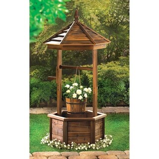 Rustic wishing well planter - Bed Bath & Beyond - 35706995