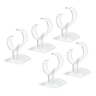 Watch Display Stand, C Shape Rack Transparent Watch Holder 63x45mm Pack ...