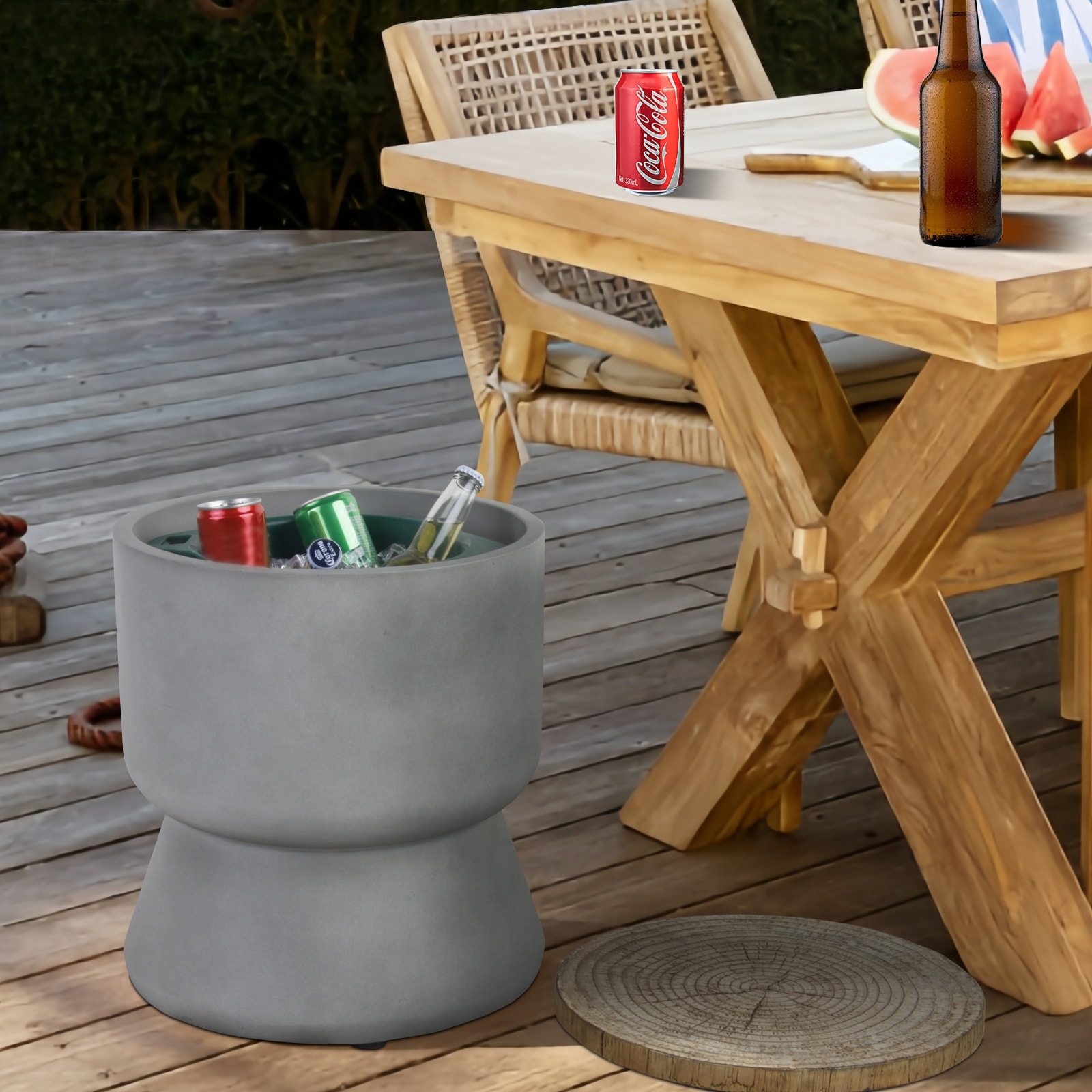 pallet outdoor side table