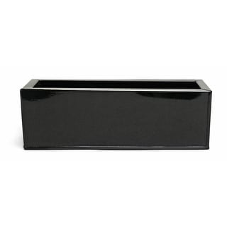 Metal Black Rectangular Planter - Bed Bath & Beyond - 40390199