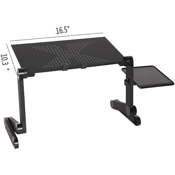 Foldable Adjustable Portable Laptop Table Stand Ergonomic Desk with ...