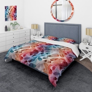Designart "Dreamlike Multicolor Mosaic" Modern Bed Cover Set With 2 ...