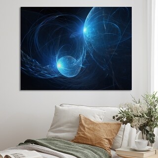 Designart "Bright Star Dance Stellar Harmony" Space Canvas Art Print ...