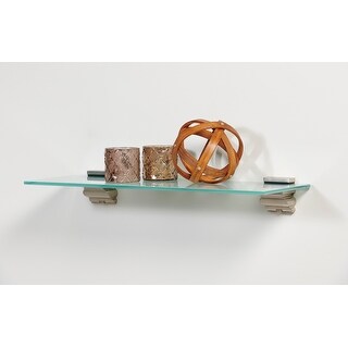 Capri 8x24 Frosted Shelf Kit with Crowne Brackets - Bed Bath & Beyond ...