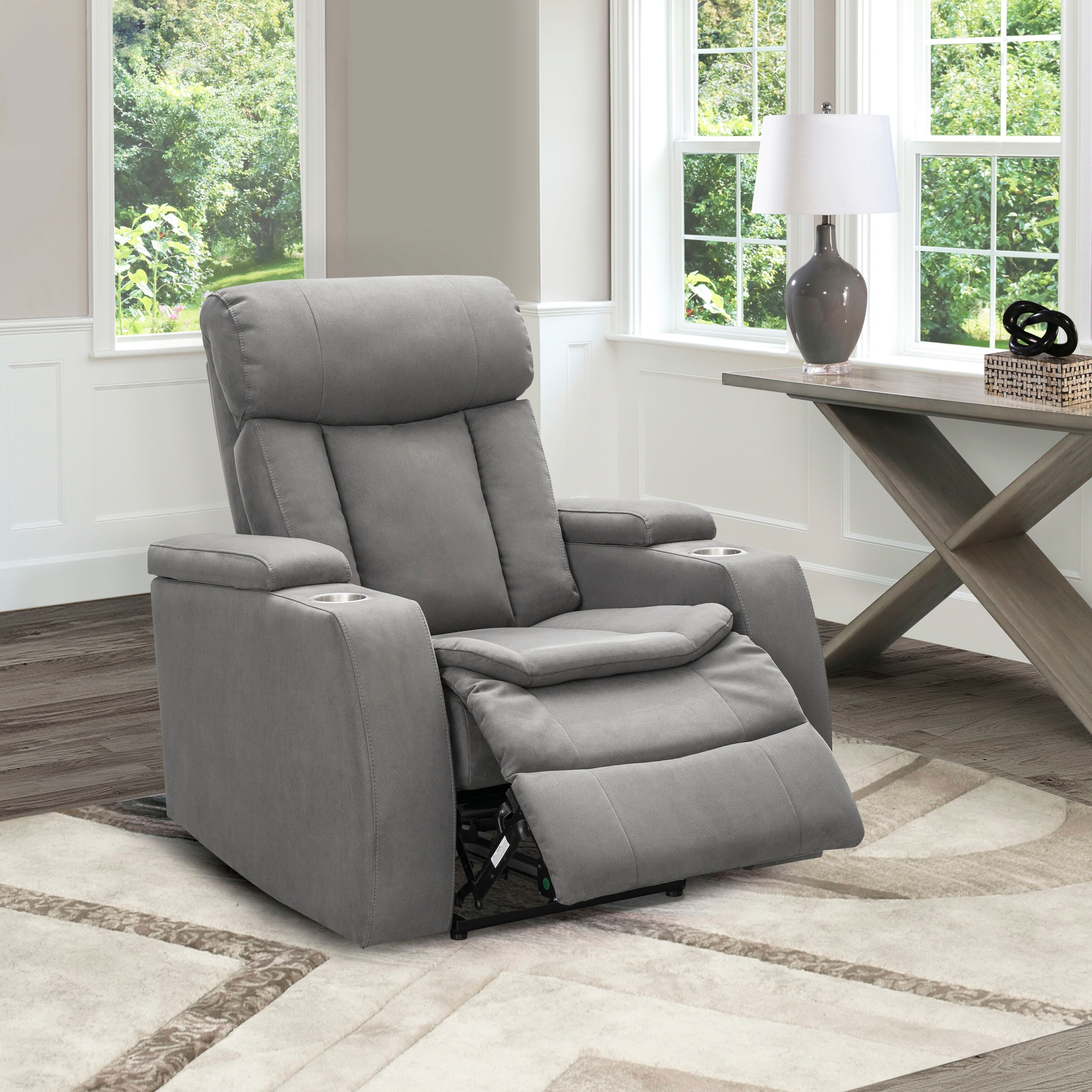 Abbyson Cosmo Fabric Theatre Power Recliner with USB Bed Bath Beyond 31265202