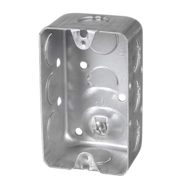 2.375 in. x 1.87 in. x 4 in. Rectangle Galvanized Steel Electrical ...