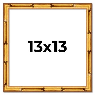 13x13 Frame Gold Real Wood Picture Frame Width 1 inches | Interior ...