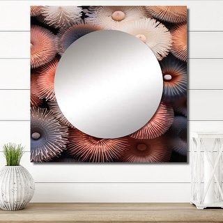 Designart "Undersea Magic Coastal Pink Coral" Coastal Coral Under Water ...