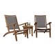 Eilaf 3 pc. Eucalyptus Wicker Lounger Set with Round End Table - Bed ...