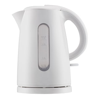 1.7 Liter Plastic Electric Kettle, White - Bed Bath & Beyond - 37551685