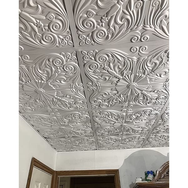 ceiling wallpaper tiles