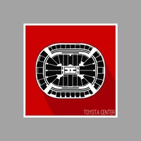 Houston Rockets - Toyota Center (36x36 Poster) NBA Seating Map Matte ...