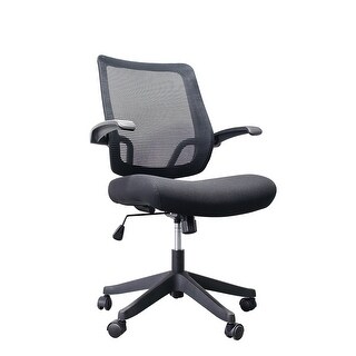 Modern Black Nylon Mesh Office Chair, with Armrest and Height ...