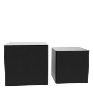 Black nesting table mdf side table living room end table - Bed Bath ...