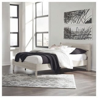 Socalle Whitewash Panel Platform Bed - Bed Bath & Beyond - 33576285