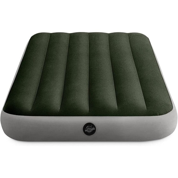 Intex DuraBeam Standard Twin Prestige Downy Airbed with Battery Pump ...