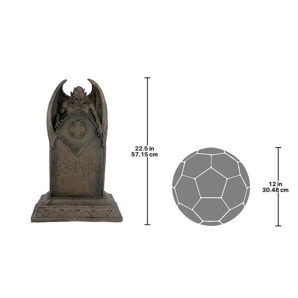 Design Toscano Vampire Demon Tombstone Statues: Set of Two - Bed Bath ...