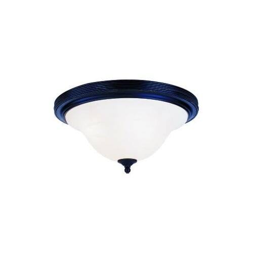 Landmark Lighting 240 Three Light Down Lighting Flush Mount Ceiling ...