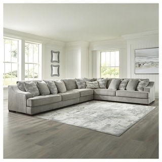 Signature Design by Ashley Bayless Smoke 4-Piece Sectional - 169"W x ...