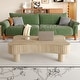 GDFStudio - 42" Lift-Top Coffee Table with Fluted Panel, Hidden Storage ...
